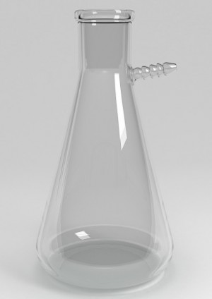 Frasco Kitazato c/saida superior em Vidro Boro 3.3 – 125 ml SEM ...